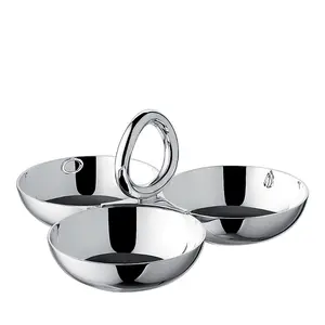 Christofle Vertigo 3-part Appetizer Dish - Silver