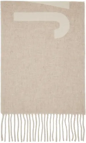 Jacquemus JACQUEMUS Beige 'L'écharpe Jacquemus' Scarf - 015 Multi-beige