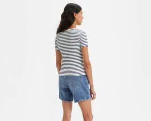 LEVI'S Short Sleeve Britt Snap Front Top