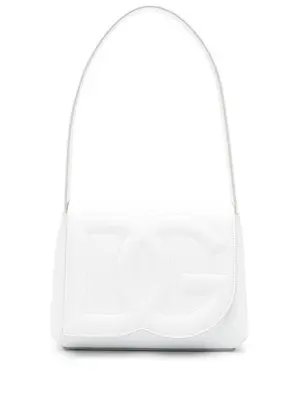Dolce & Gabbana Logo-embossed Shoulder Bag - White
