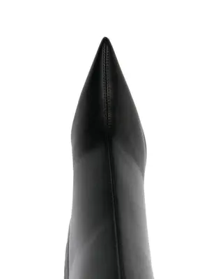 GIANVITO ROSSI 85mm Pointy-toe Leather Boots