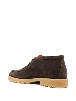 Santoni Suede Ankle Boots - Brown