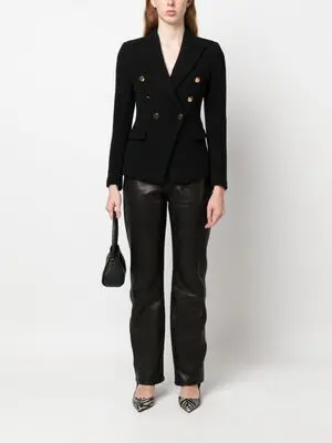 Tagliatore Double-breasted Fleece Blazer