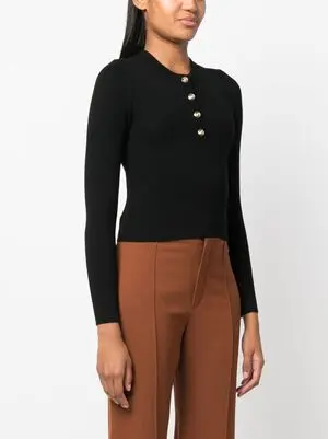Michael Kors Button-fastening Long-sleeve Top