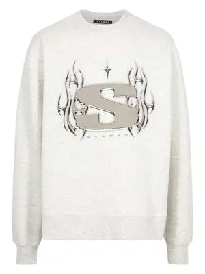 STAMPD Chrome Flame Crew-neck Sweatshirt