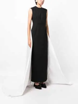 Solace London Flor Sleeveless Train Dress