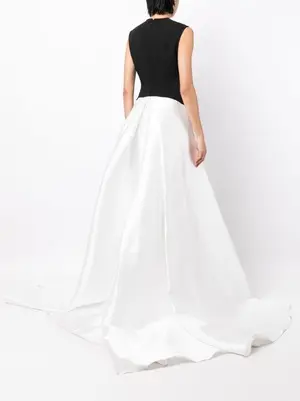 Solace London Flor Sleeveless Train Dress