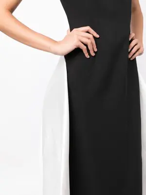 Solace London Flor Sleeveless Train Dress