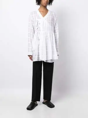BODE Off-centre Cotton Shirt