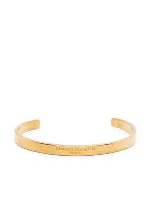 MAISON MARGIELA Logo-engraved Cuff Bracelet - Gold
