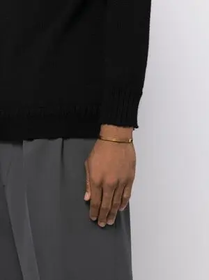 MAISON MARGIELA Logo-engraved Cuff Bracelet - Gold