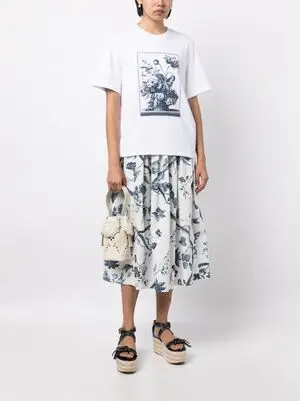 Erdem Graphic-print Cotton T-shirt