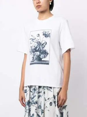 Erdem Graphic-print Cotton T-shirt