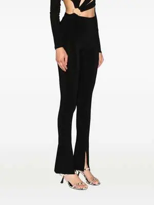 Norma Kamali Spat High-waisted Flared Leggings - Black