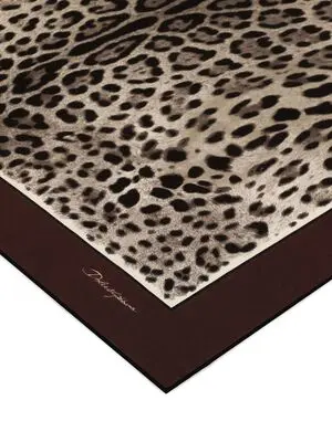 Dolce & Gabbana Leopard-print Silk Scarf