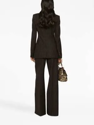 Dolce & Gabbana Double-breasted Striped Blazer - Brown