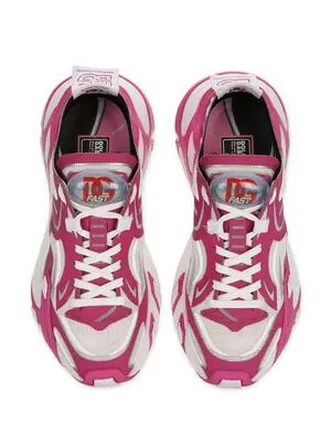 Dolce & Gabbana Fast Panelled Low-top Sneakers - Pink