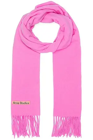 Acne Studios Acne Studios Canada Scarf In Grey Bubble Pink
