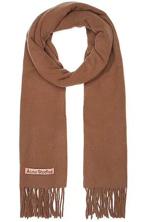 Acne Studios Acne Studios Canada Scarf In Grey Caramel Brown