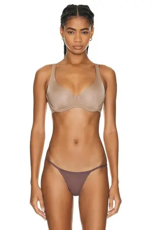 CUUP Micro Scoop Bra In Tan - Taupe