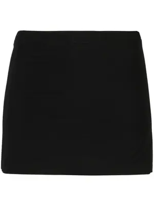 WARDROBE.NYC Layered Jersey Miniskirt