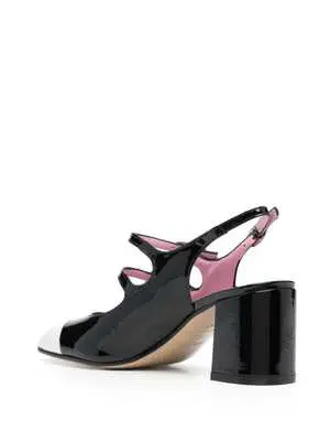 CAREL Papaya 65mm Two-tone Pumps - Black