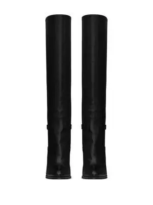 Saint Laurent Linda 100mm Pointed-toe Boots - Black