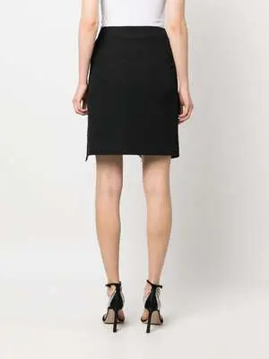 Dsquared2 Lace-detail Virgin Wool Skirt