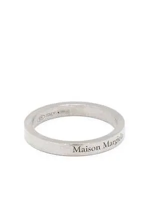MAISON MARGIELA Engraved-logo Ring - Silver