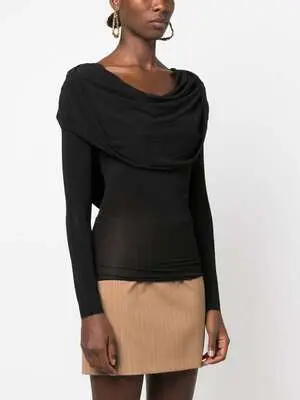 Giuseppe Di Morabito Draped-detailing T-shirt