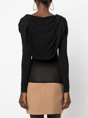 Giuseppe Di Morabito Draped-detailing T-shirt