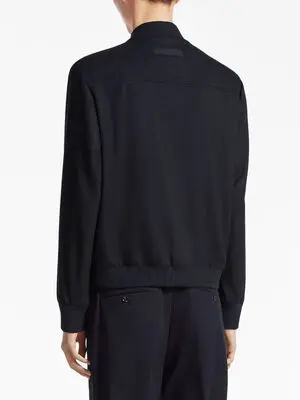 Zegna Oasi Elements Cashmere Bomber Jacket - Blue