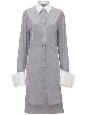 JW Anderson Striped Cotton Shirt Dress