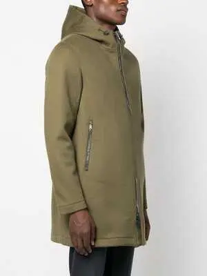 Herno Zip-up Hooded Coat - Green