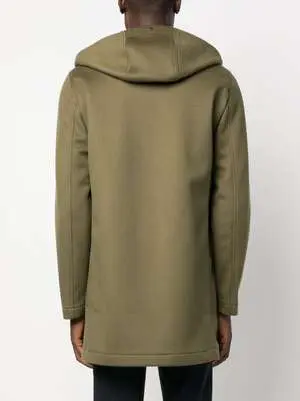 Herno Zip-up Hooded Coat - Green