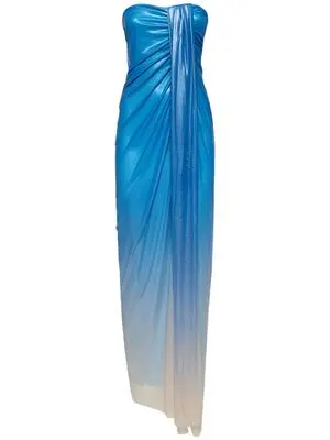 BAOBAB Lena Stretch Jersey Long Dress - Blue