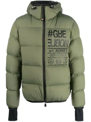 Moncler Adret Hooded Padded Jacket - Green