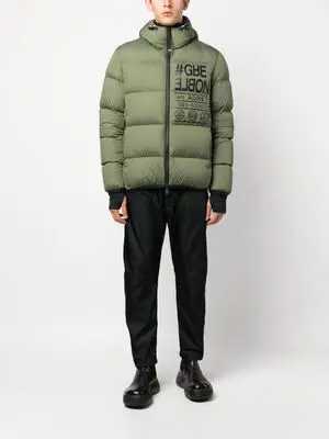 Moncler Adret Hooded Padded Jacket - Green