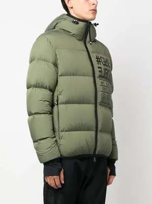 Moncler Adret Hooded Padded Jacket - Green