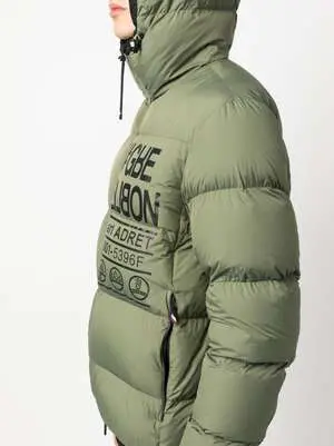 Moncler Adret Hooded Padded Jacket - Green