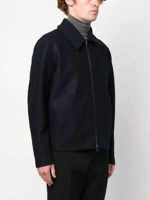 Harris Wharf London Golf Zip-up Wool Jacket