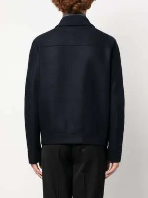 Harris Wharf London Golf Zip-up Wool Jacket