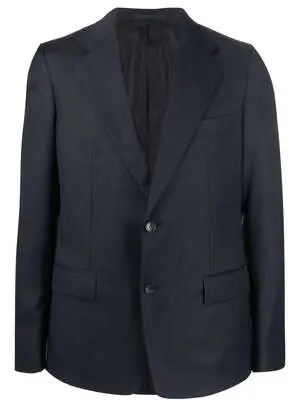 LANVIN Notched-lapels Single-breasted Blazer - Blue