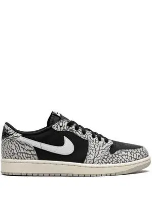 JORDAN Air 1 Low Elephant Print Sneakers - Black