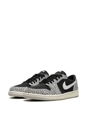 JORDAN Air 1 Low Elephant Print Sneakers - Black