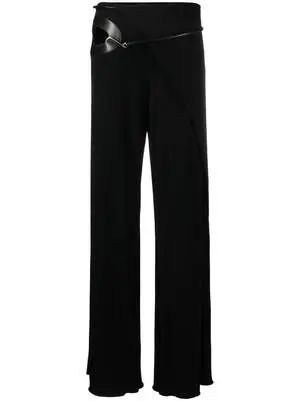 TOM FORD Cut-out Wide-leg Silk Trousers