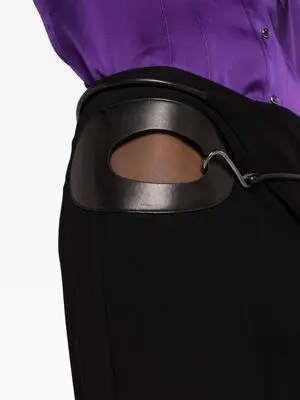 TOM FORD Cut-out Wide-leg Silk Trousers