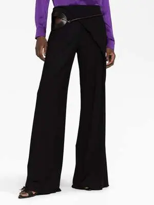 TOM FORD Cut-out Wide-leg Silk Trousers