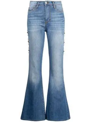 MADISON MAISON Stud-embellished Flared Jeans