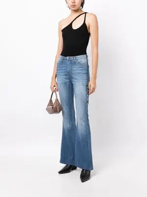 MADISON MAISON Stud-embellished Flared Jeans
